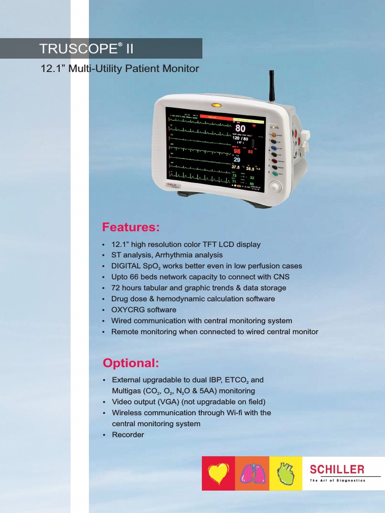 Schiller Truscope II Brochure | PDF | Electrocardiography | Blood Pressure