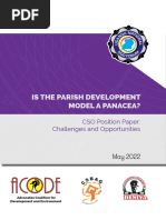 Parish Development Model Guide | PDF | Agriculture | Business