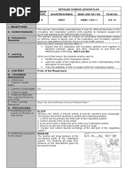 Detailed Lesson Plan Respiratory System | PDF | Respiratory Tract | Respiratory System