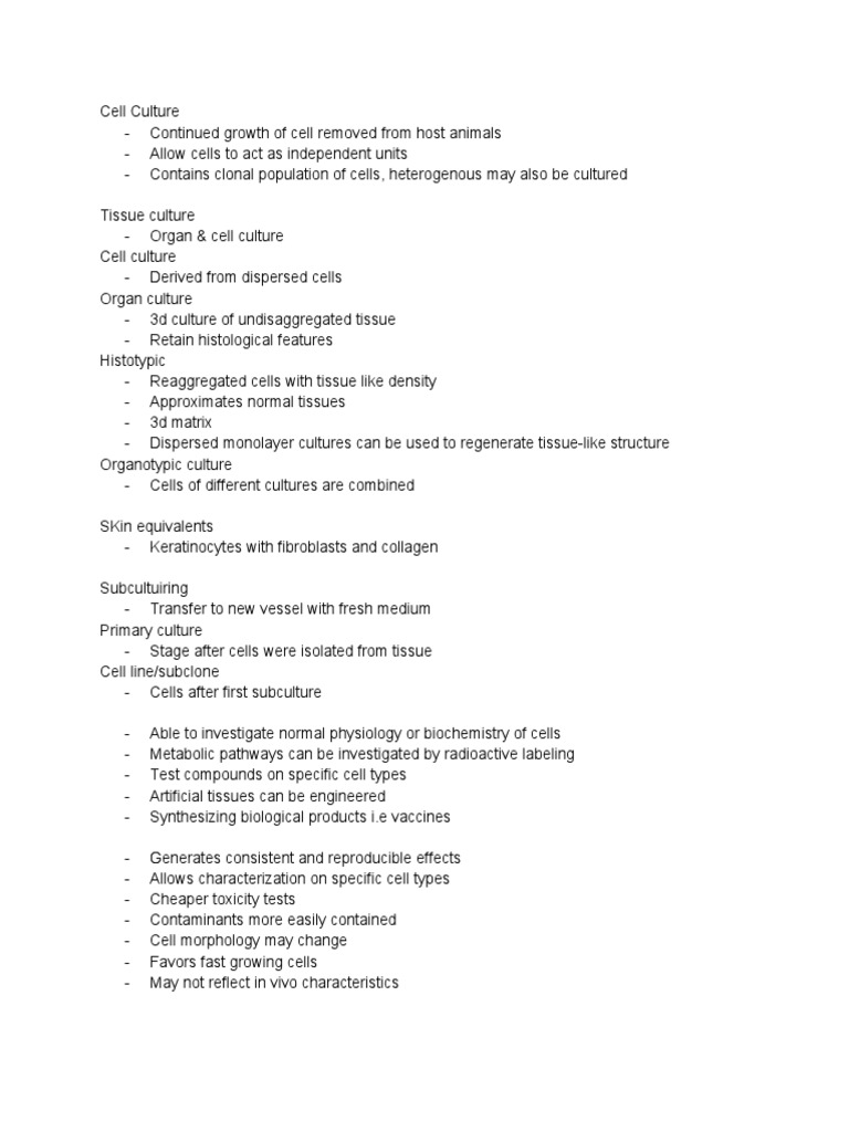 126 Notes | PDF | Transfection | Cellular Differentiation