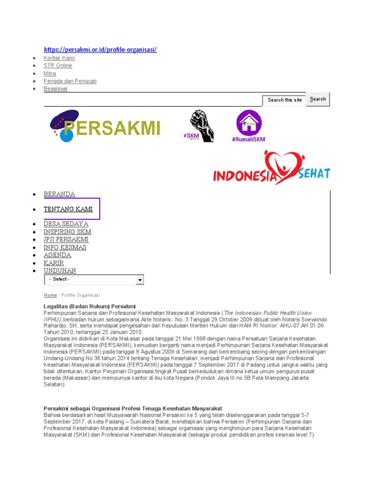 Profil Persakmi | PDF