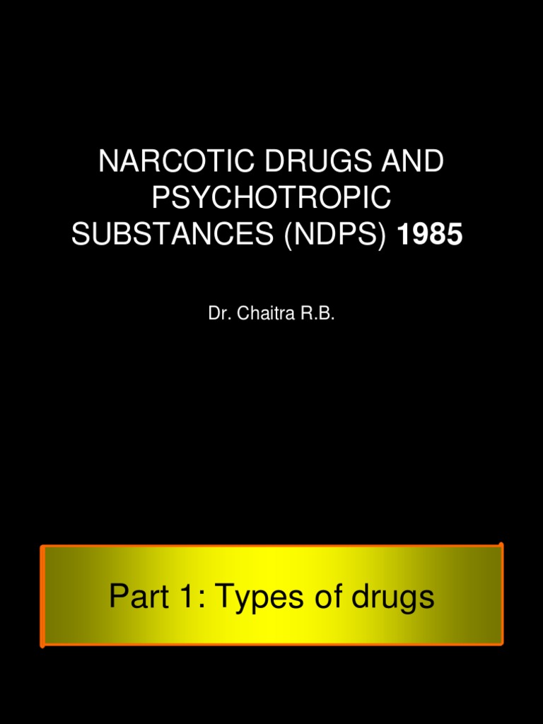 NDPS Act 4final | PDF | Bail | Narcotic