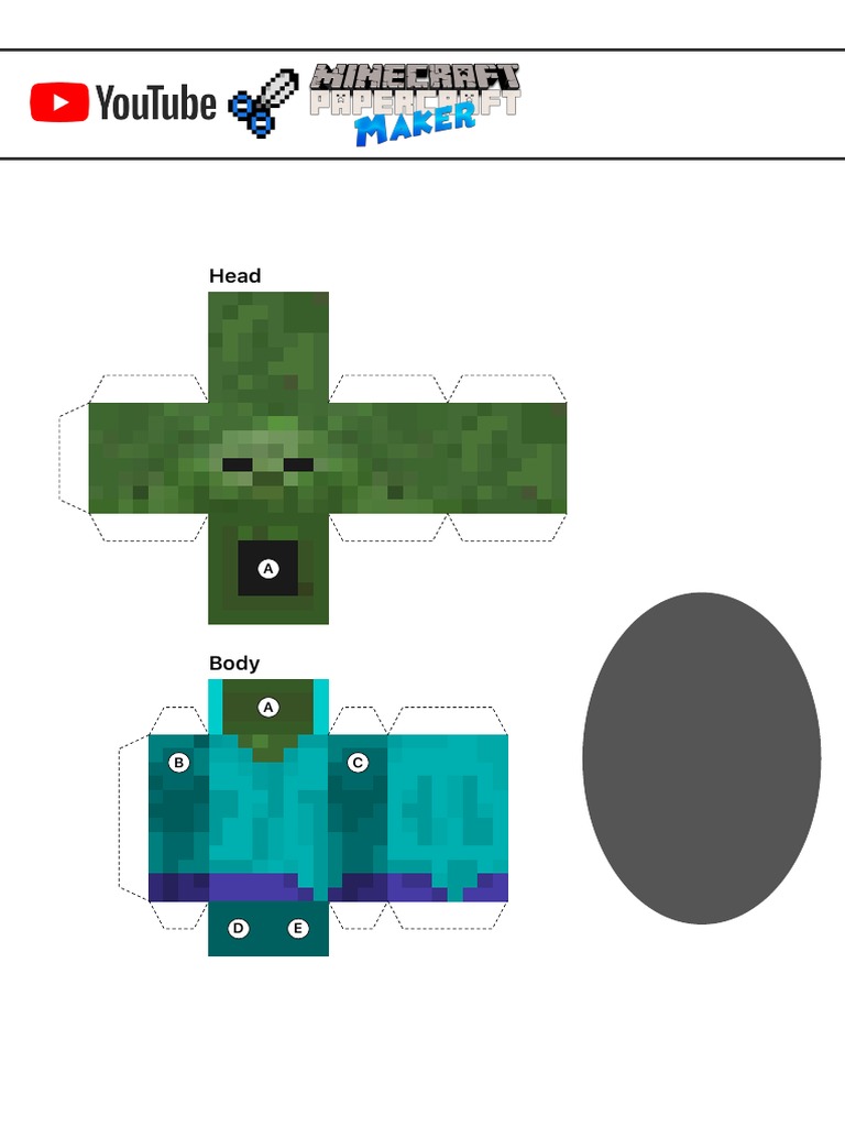 MineCraft PaperCraft Zombie | PDF