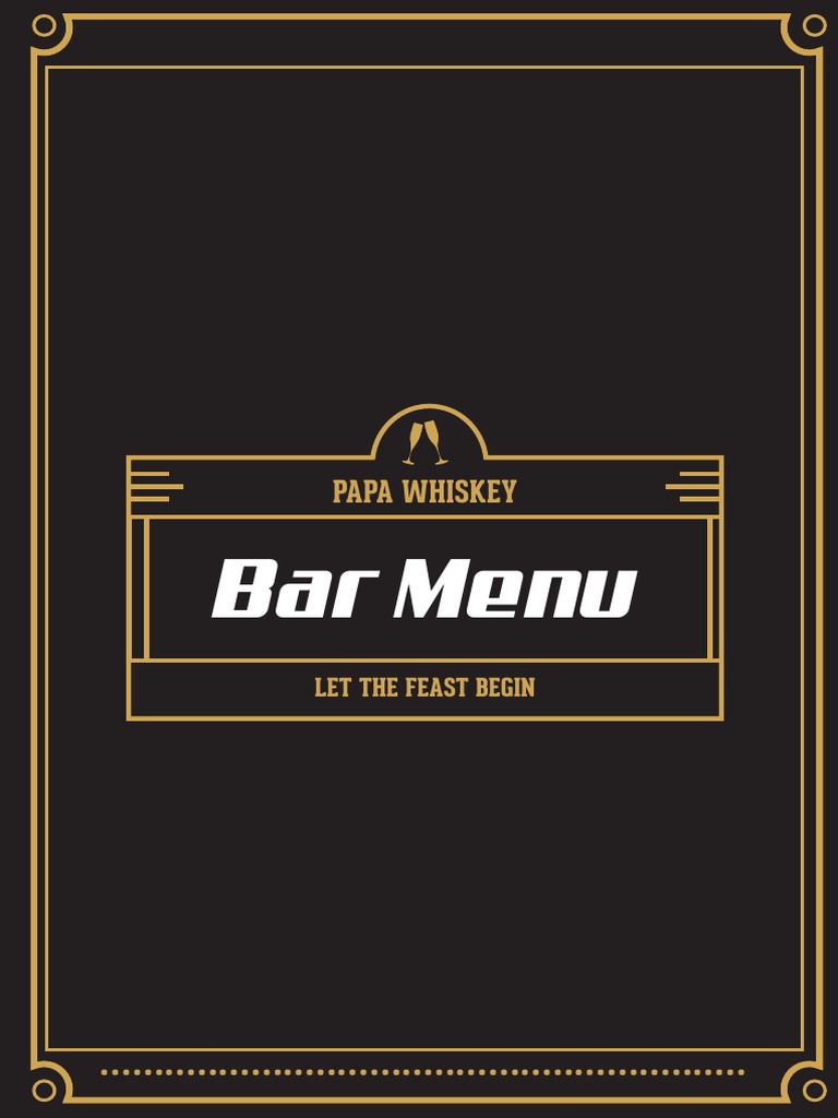 Bar Menu HSR | PDF | Drink | Lemonade
