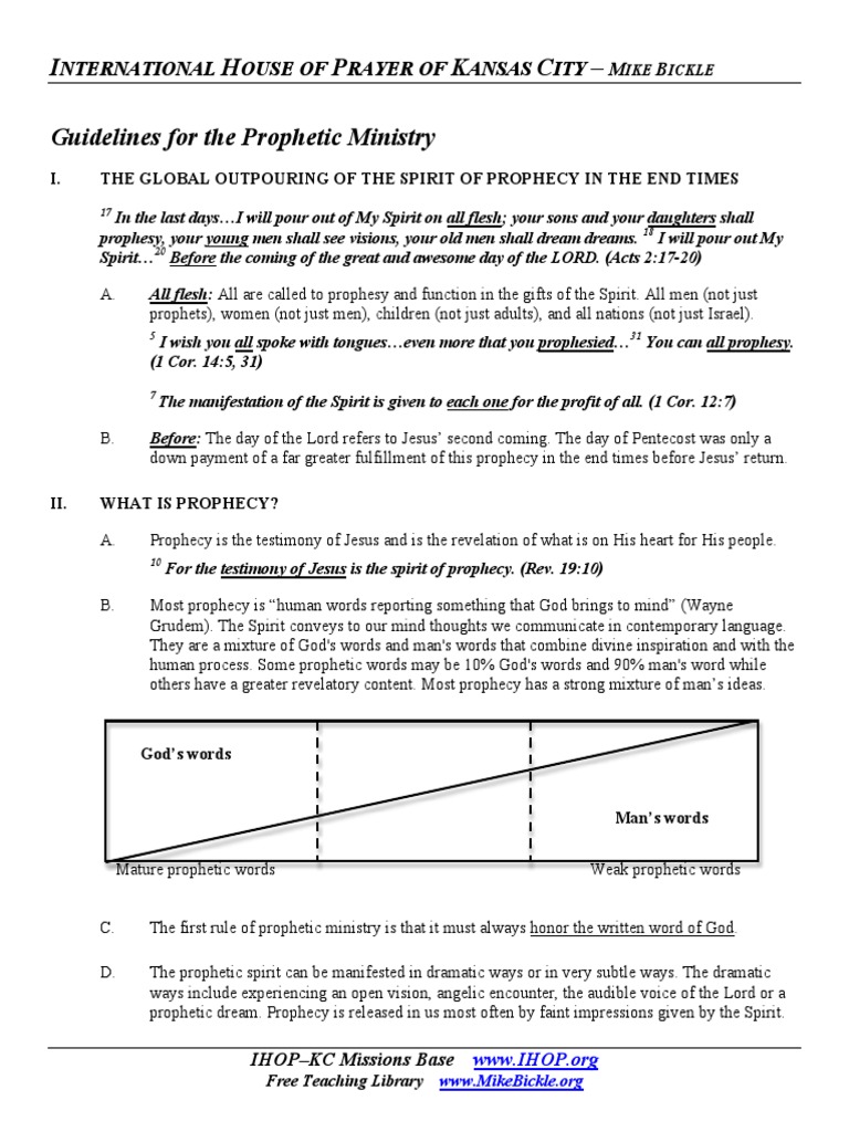 Guidelines For The Prophetic Ministry IPP2 | PDF | Prophecy | Revelation