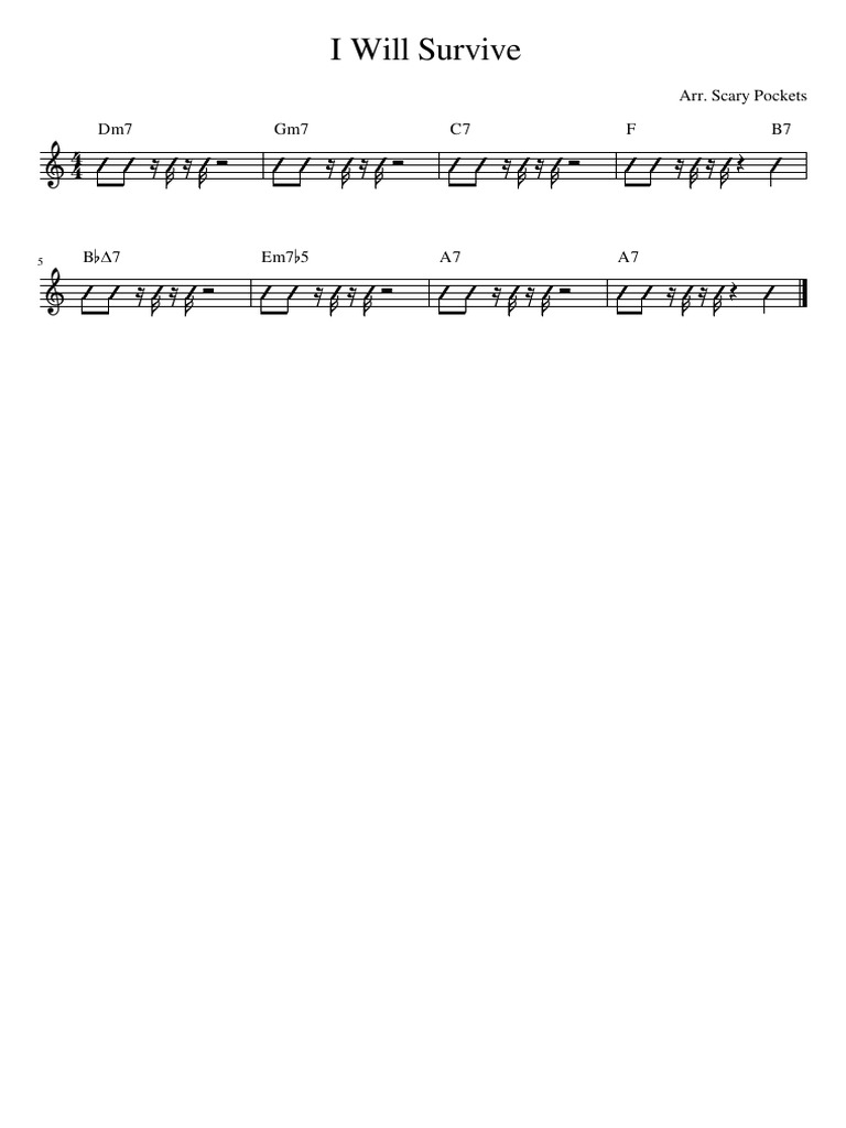I Will Survive Lead Sheet | PDF