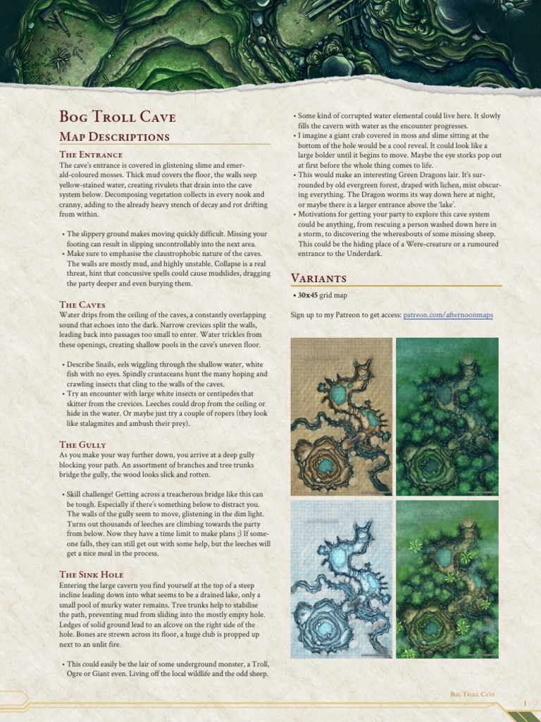 Bog Troll Cave | PDF