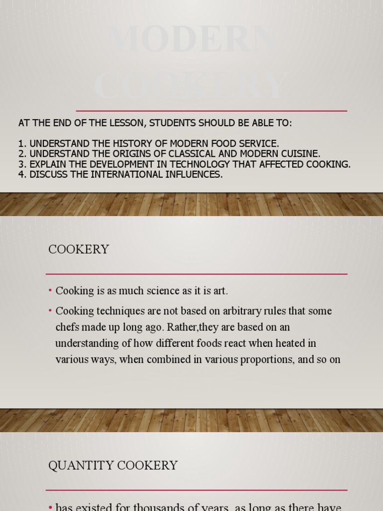 Modern Cookery | PDF | Cooking | Cuisine