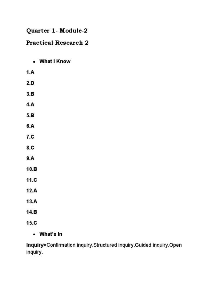 Module 2 Practical Research | PDF Module 2 Practical Research | PDF