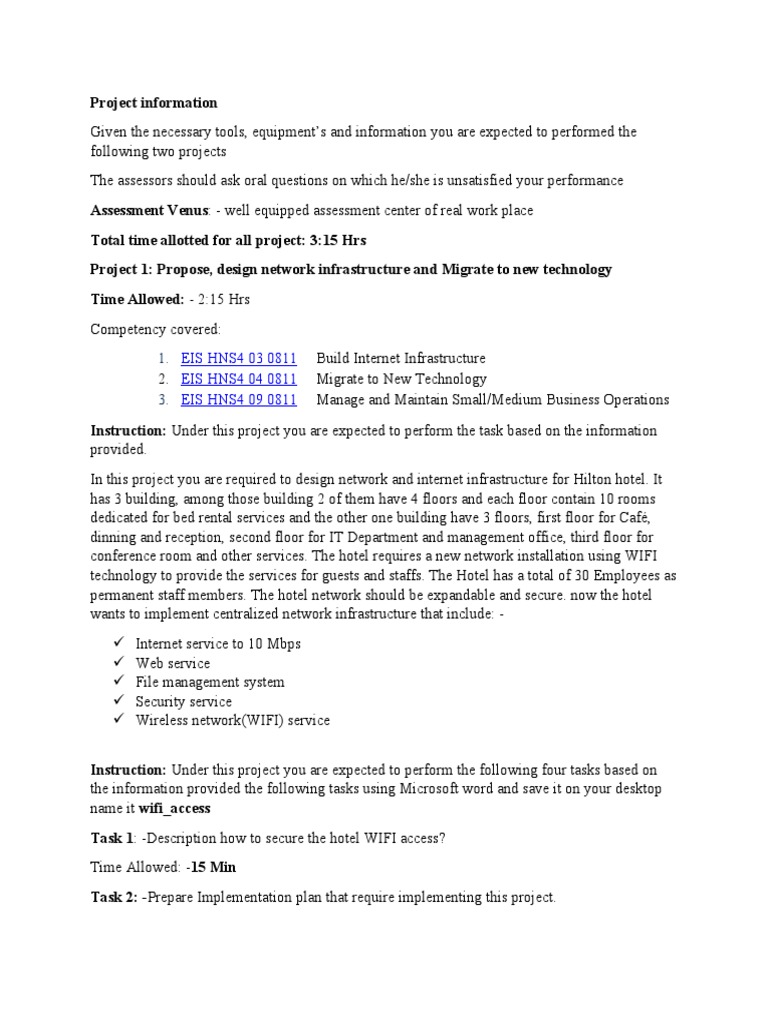 Project Information | PDF | Computer Network | Wi Fi