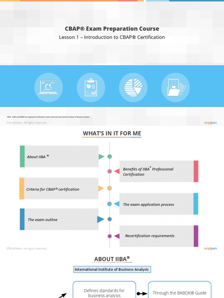 L01 Introduction To CBAP Certification | PDF | Test (Assessment ...