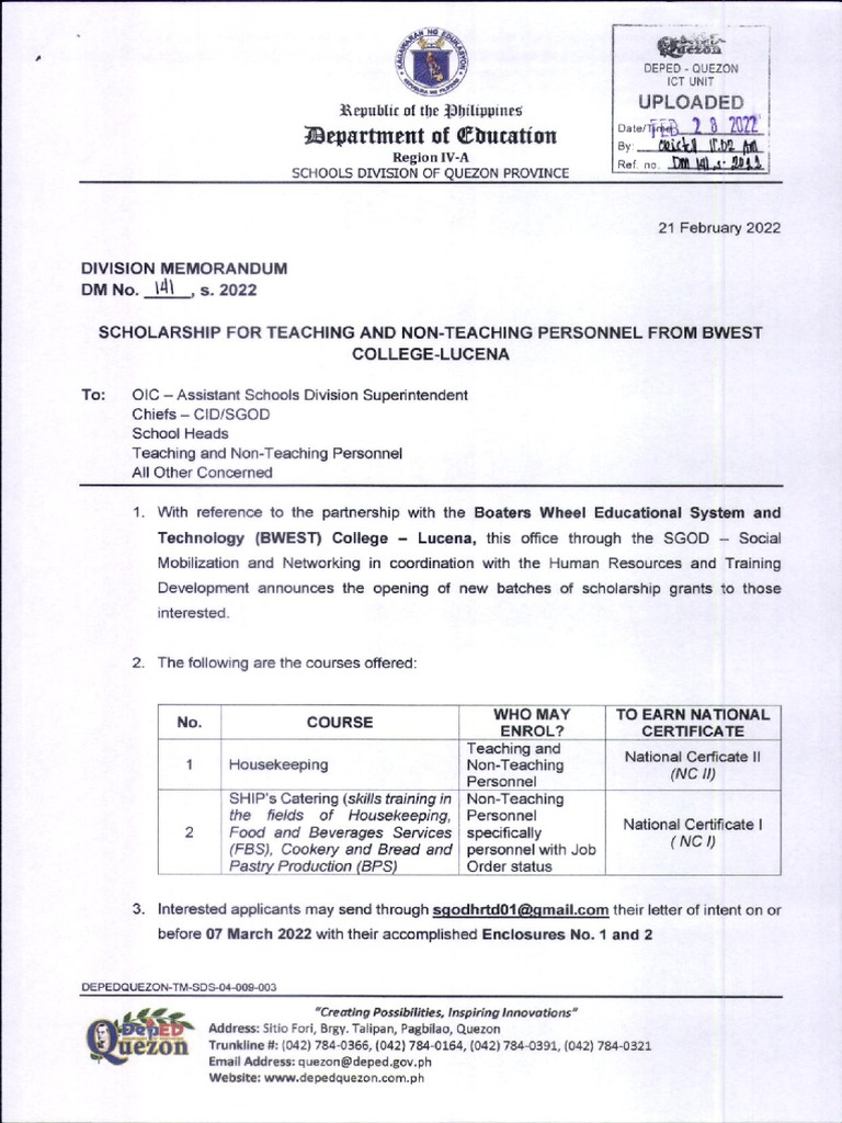 DM 141, S. 2022-NcuuQ2ygmaw8MHhzP5K9 | PDF