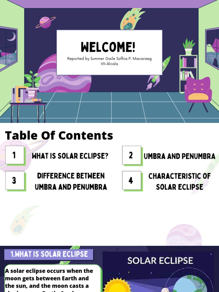 Science Presentation Solar Eclipse | PDF | Solar Eclipse | Eclipse