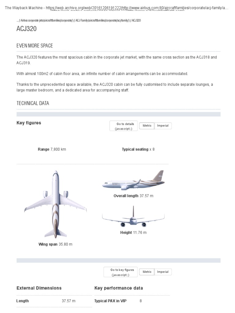 ACJ320 - Airbus, A Leading Aircraft Manufacturer | PDF