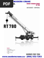 RT880E 80 Ton Crane Load Chart | PDF | Crane (Machine)