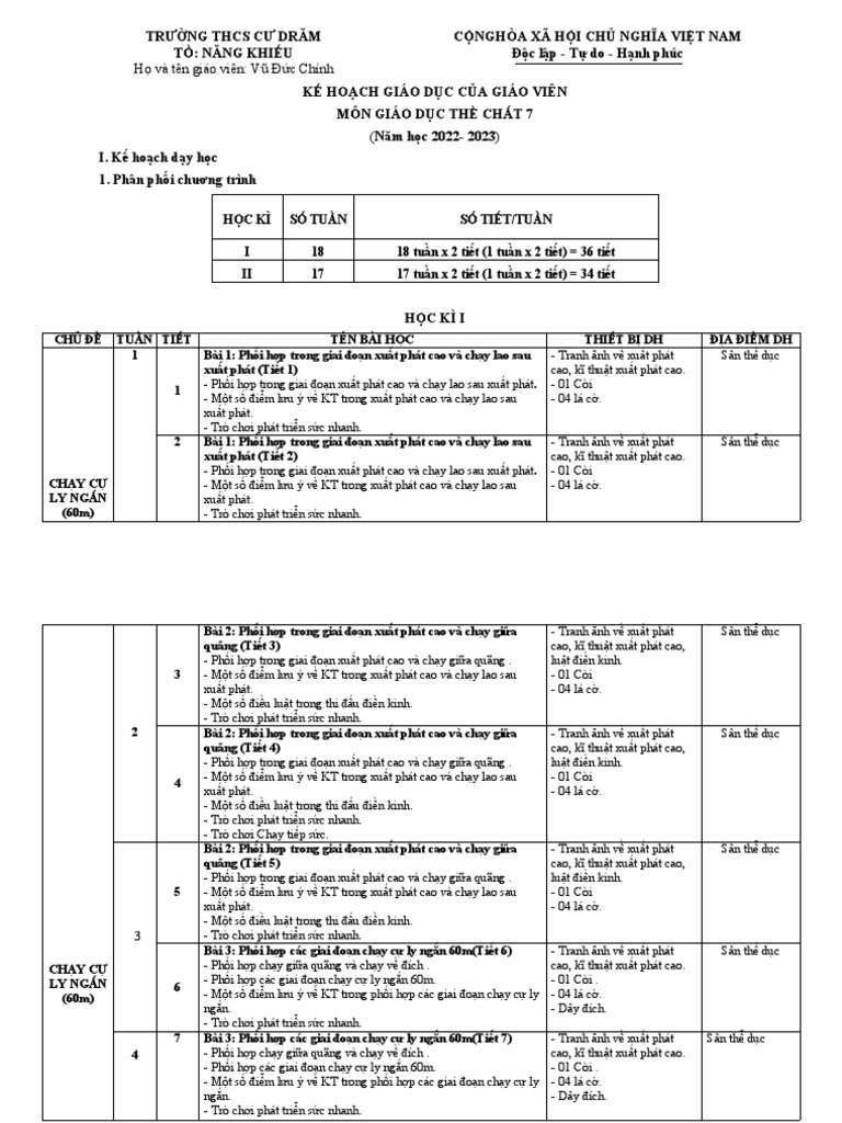 KHGD - GDTC 7-T. Chính | PDF