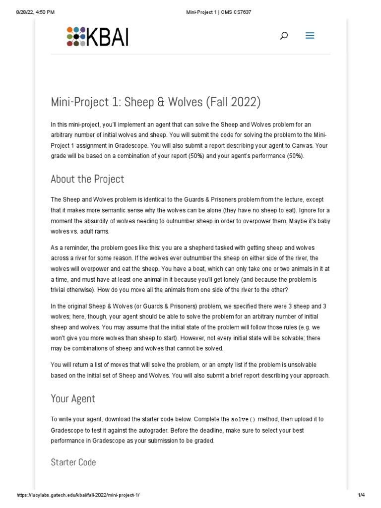 Mini-Project 1 - OMS CS7637 | PDF | Peer Review | Computing