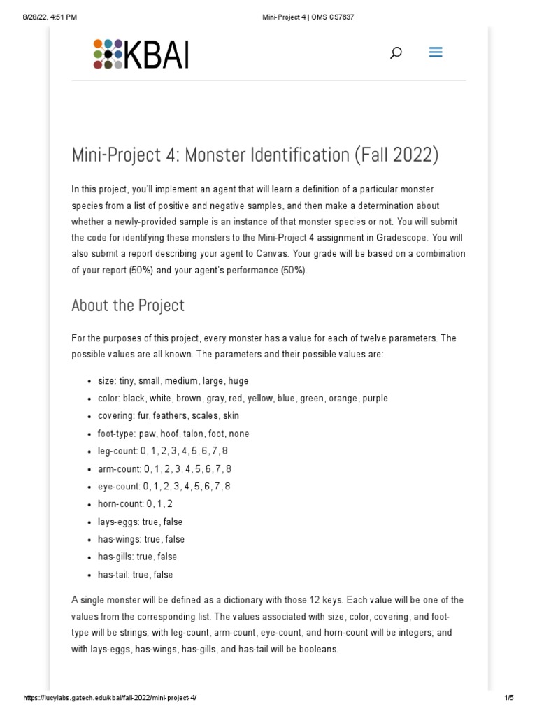 Mini-Project 4 - OMS CS7637 | Download Free PDF | Boolean Data Type
