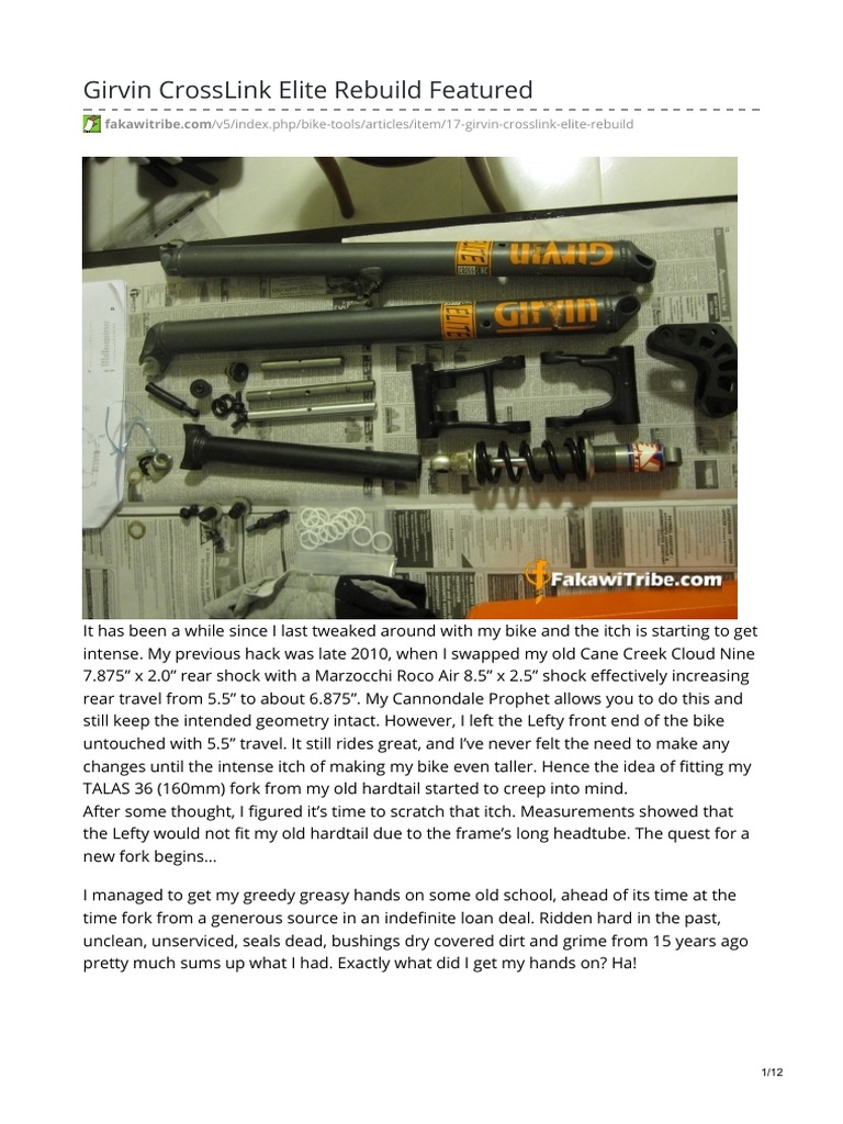 Girvin CrossLink Elite Rebuild Featured | PDF | Manufactured Goods ...