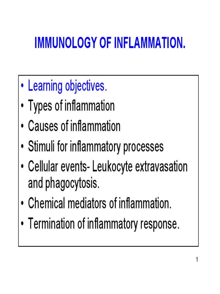 Understanding Inflammation Types | PDF | Inflammation | White Blood Cell