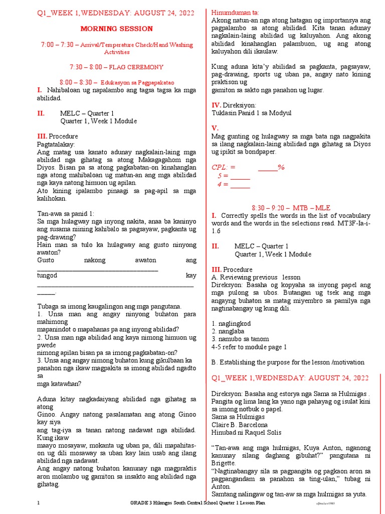 LP 3 - Q1 - W1 - AUGUST-24-2022 - Wednesday-55 | PDF