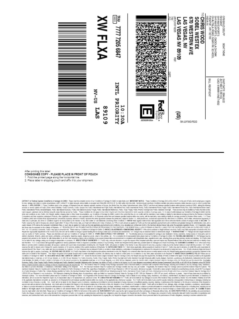 93d8045e973a4ec0777772056847SHIPPING CI P | PDF | Bill Of Lading | Cargo