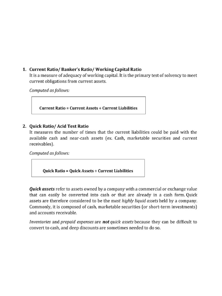 Fs Analysis Formulas | PDF