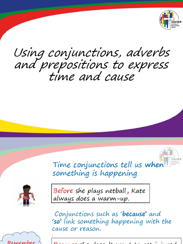 Y3 SPAG Using Conjunctions To Express Time and Cause | PDF