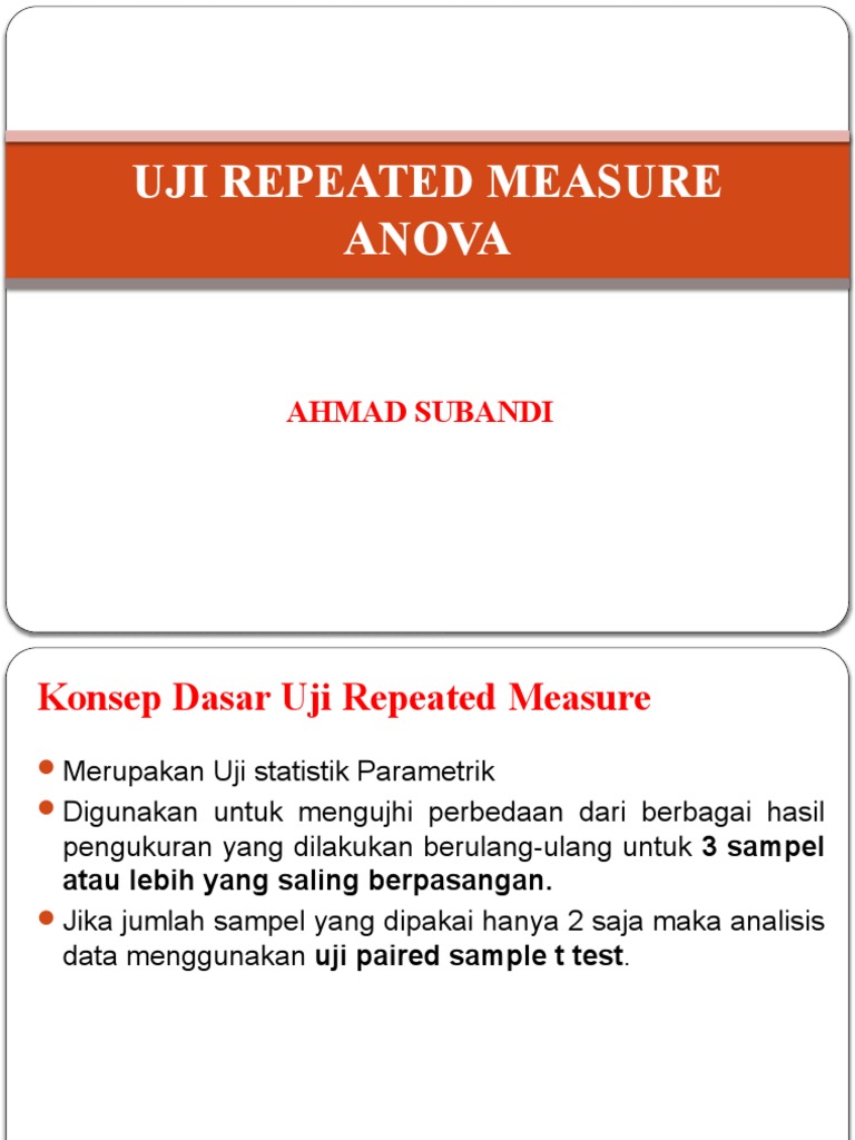 Uji Repeated Anova | PDF