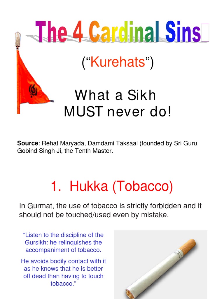 4 Cardinal Sins | PDF | Guru Granth Sahib | Chronic Obstructive ...