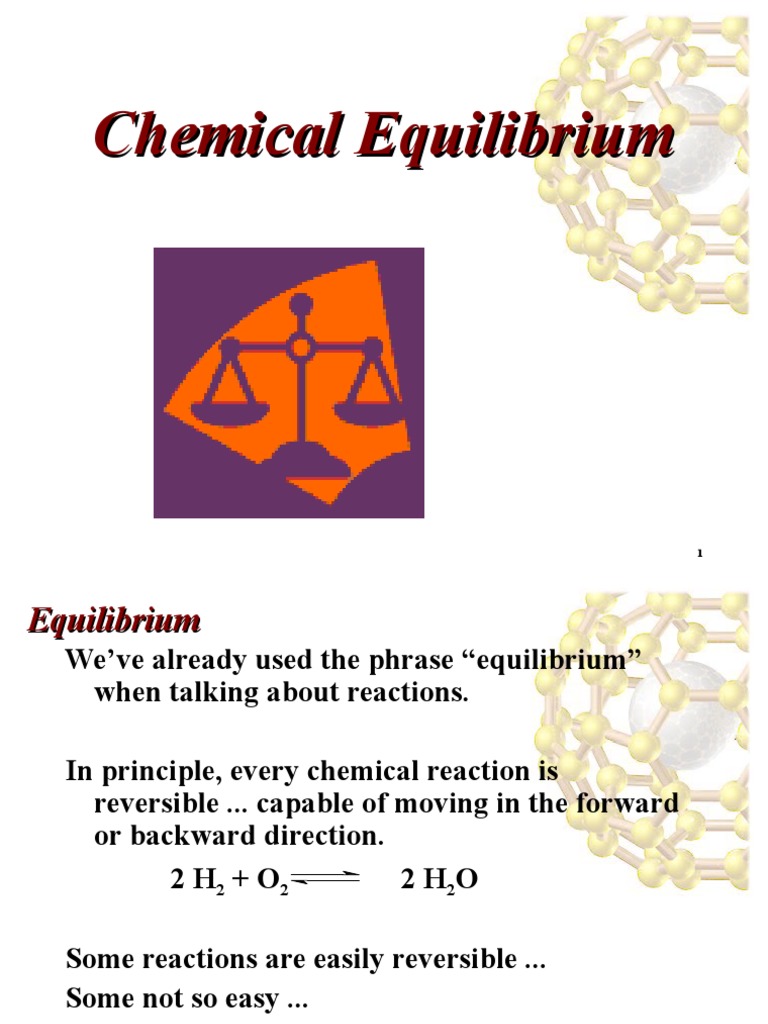 Chemical-Equilibrium | PDF | Chemical Equilibrium | Chemical Reactions