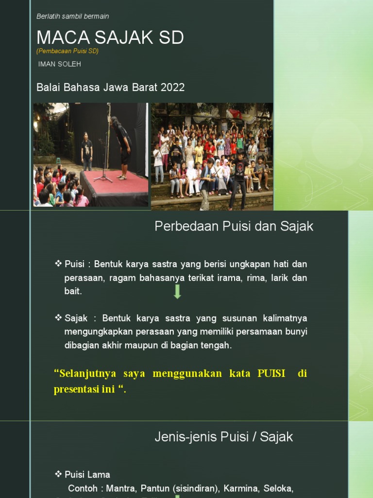 Power Point Maca Sajak | PDF