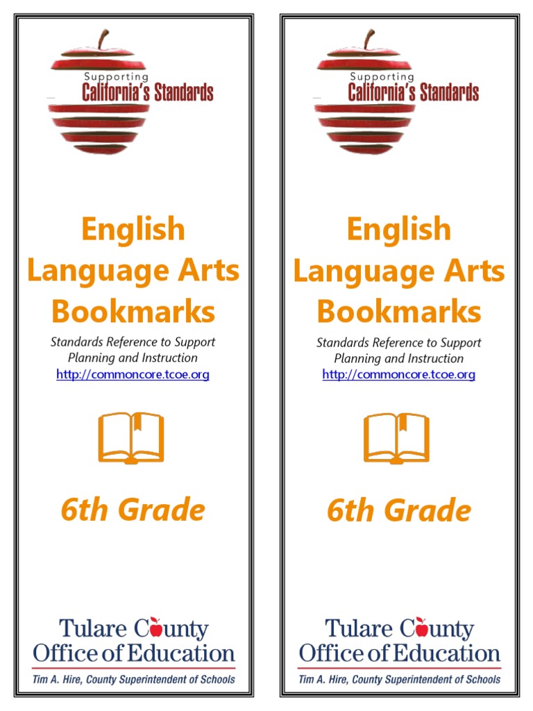 Tcoe Bookmarks Grade 6 | PDF | Reading Comprehension | Narration
