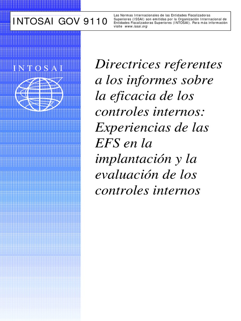 INTOSAI GOV 9110 Directrices Referentes A Los Informes Sobre La ...