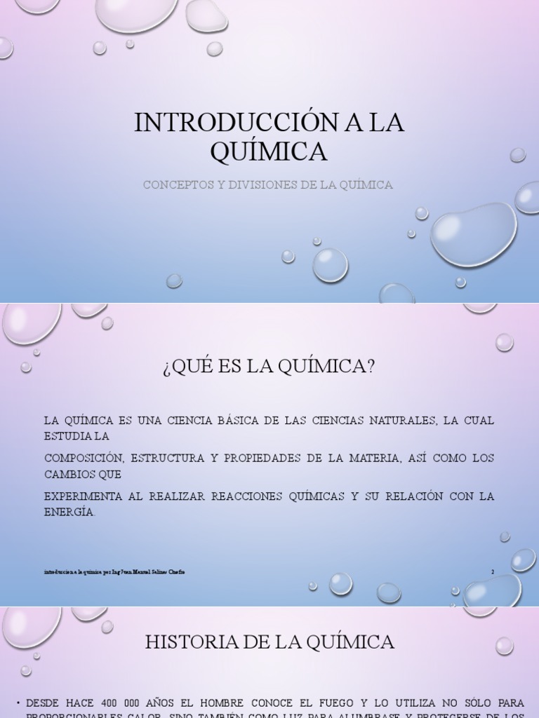 Introducción A La Química | PDF | Química | Alquimia
