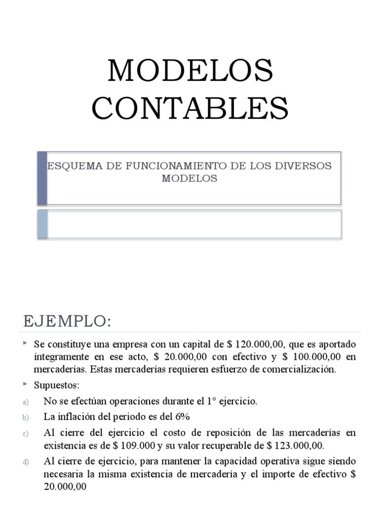 Modelos Contables y Ejemplos Prácticos | PDF | Contabilidad | Valor neto
