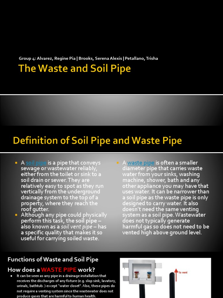 Presentation 006 - The-Waste-and-Soil-Pipe-Report-Group-4 | Download ...