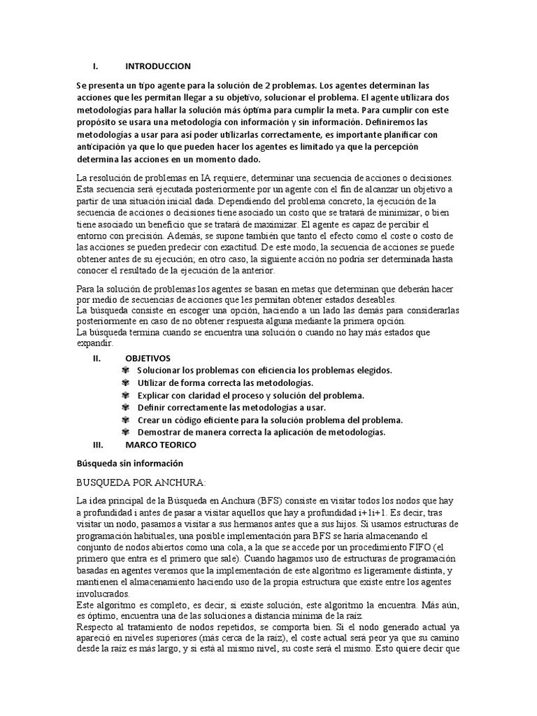 IAIntroduccion Proyecto | PDF | Programación de computadoras | Algoritmos