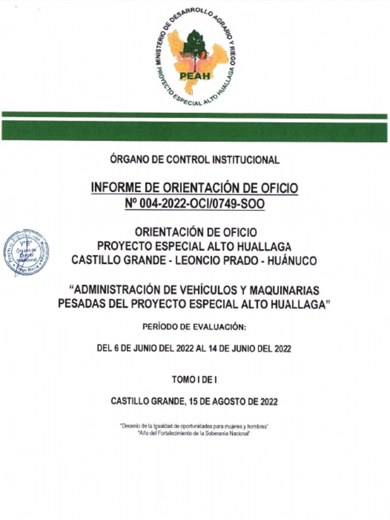Informe de Orientación de Oficio #004-2022 | PDF Informe de Orientación de Oficio #004-2022 | PDF