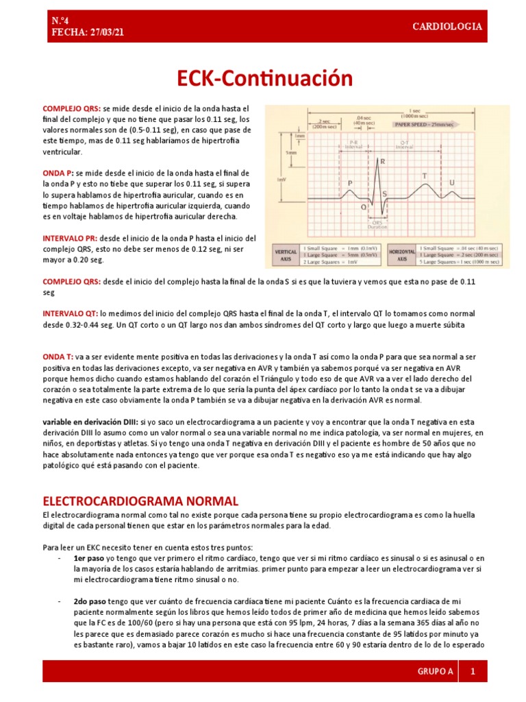 Eck (Continuación) - Cardiologia | PDF | Electrocardiografia | Fisiología Cardiovascular