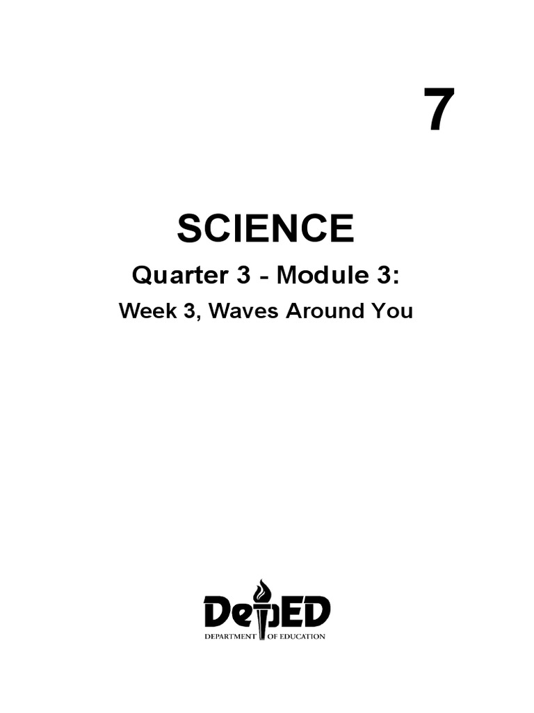 Science 7 q3 Module 3 Week3 | PDF | Waves | Wavelength