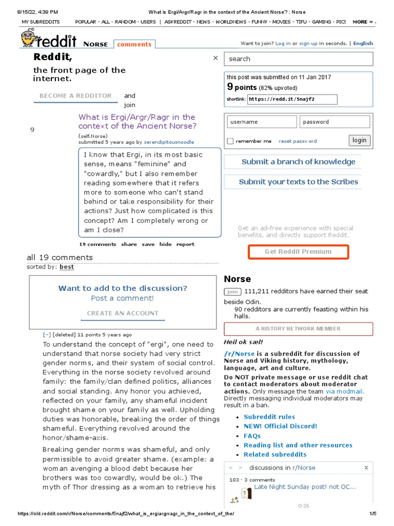 What Is Ergi - Argr - Ragr in The Context of The Ancient Norse - Norse ...