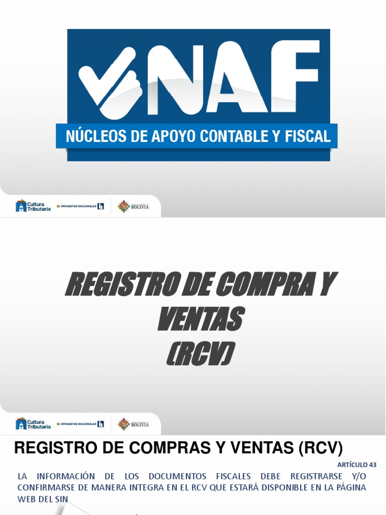 RCV | PDF | Factura | Impuesto al valor agregado
