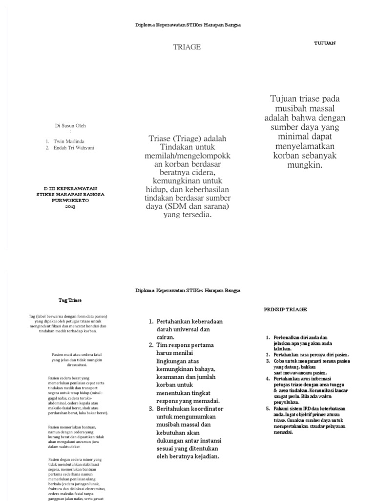PDF Leaflet Triage | PDF