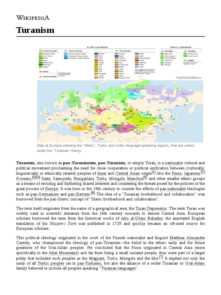 Turanism | PDF | Ethnicity