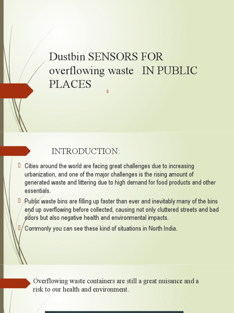 Dustbin Sensors | PDF | Marketing | Innovation