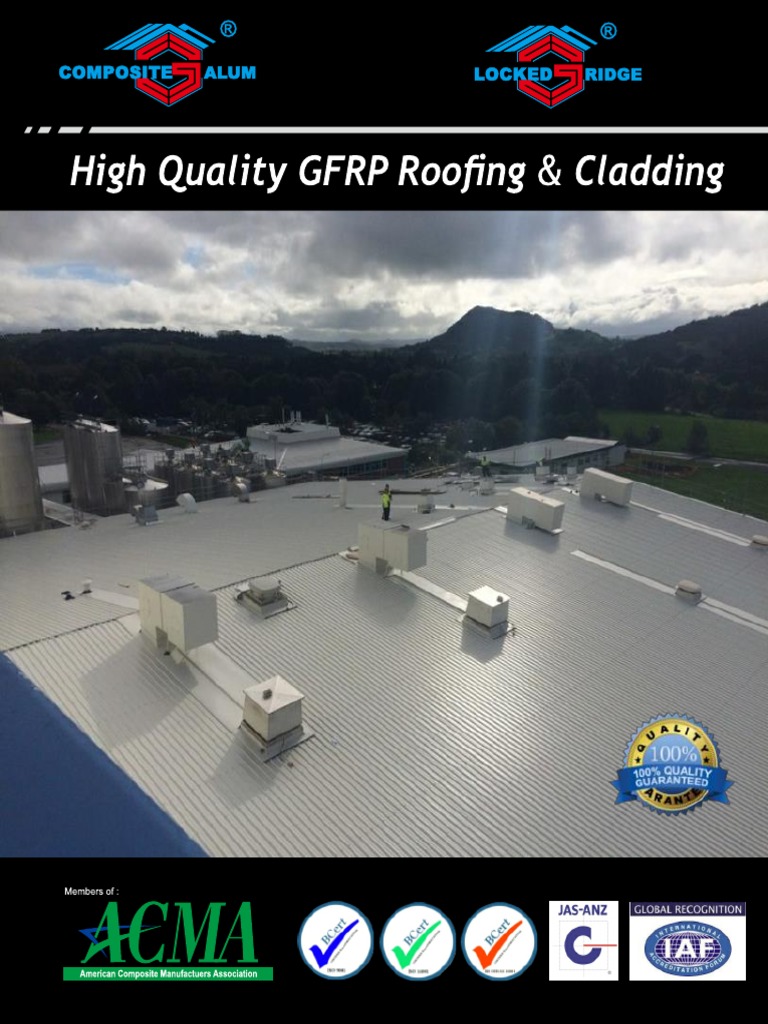 GFRP Roofing - CA | PDF | Fiberglass | Fibre Reinforced Plastic