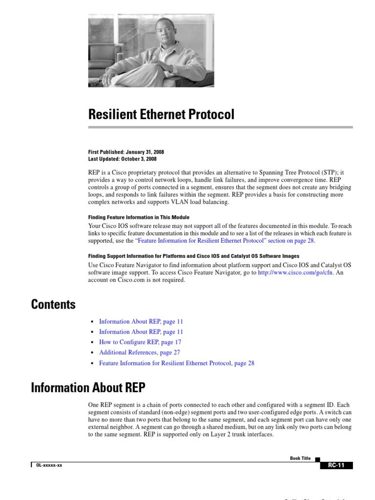 Resilient Ethernet Protocol: First Published: January 31, 2008 Last ...