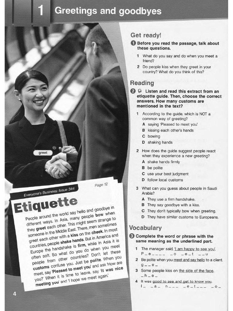 Hello and Goodbye | PDF