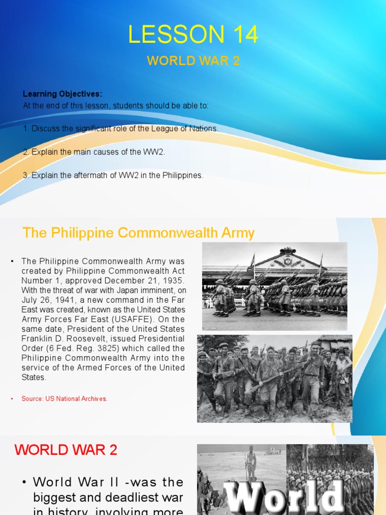 Lesson 14 - The World War 2 | PDF | Atomic Bombings Of Hiroshima And ...